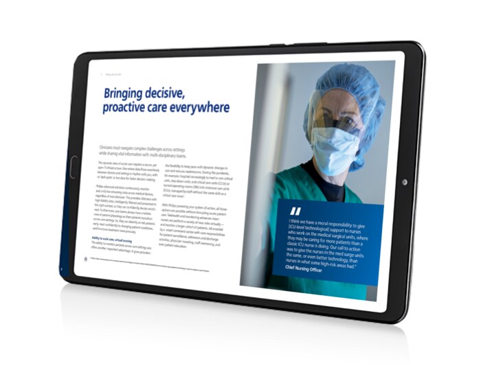Acute care positioning paper | Philips