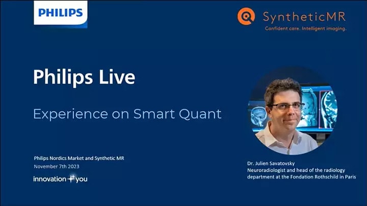 Smart Quant customer webinar | Healthcare | Philips