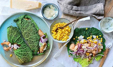 Koolhydraatarme groene kool wraps | Philips