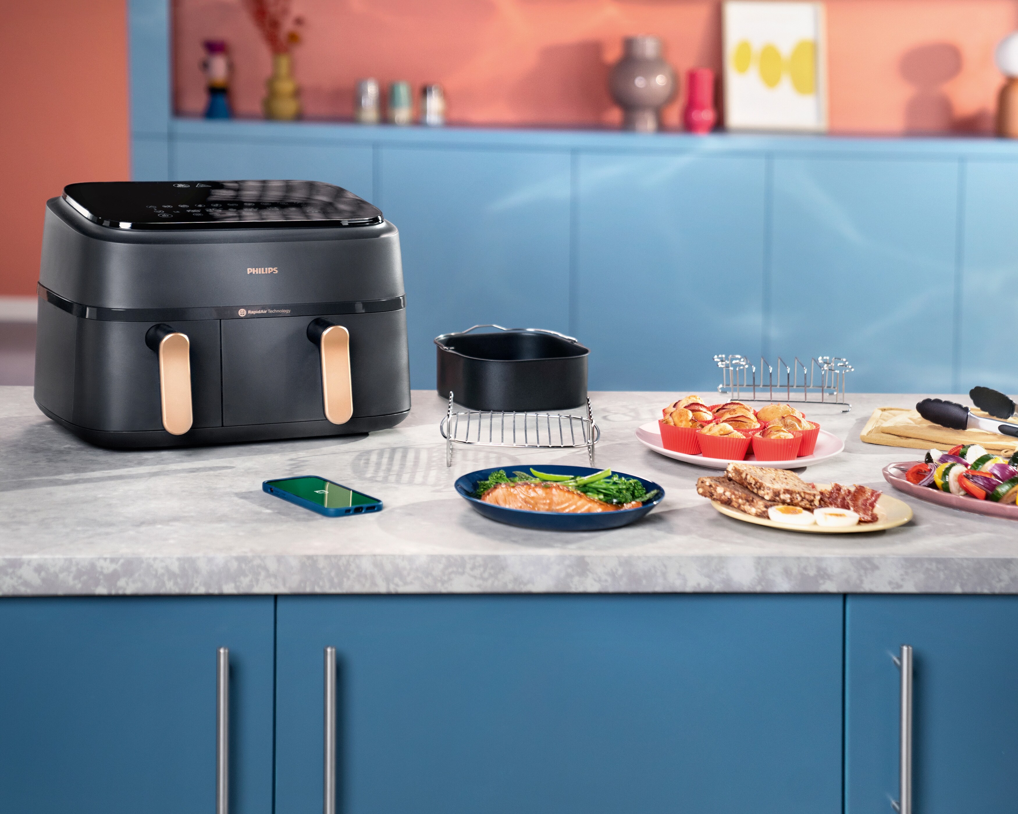 Doppelte Power: Der Philips Airfryer 3000 Series Dual Basket bringt ... Doppelte Power: Der Philips Airfryer 3000 Series Dual Basket bringt ...