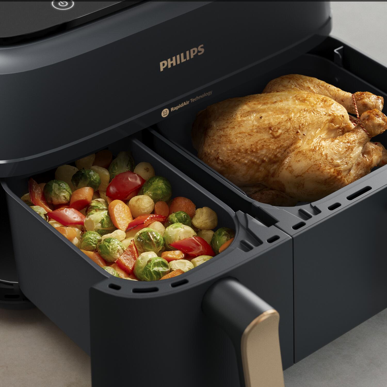 Doppelte Power: Der Philips Airfryer 3000 Series Dual Basket bringt ... Doppelte Power: Der Philips Airfryer 3000 Series Dual Basket bringt ...
